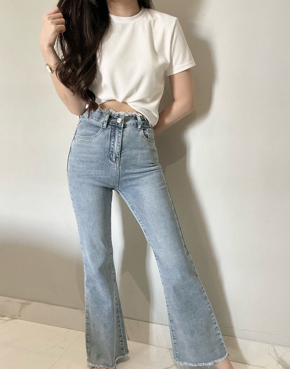 Kode: 3973 (Cutbray jeans) – Ndud Shop